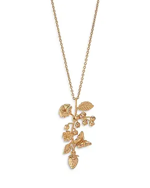 CAPUCINE DE WULF Meadow Bouquet Pendant Necklace, 16 - Gold