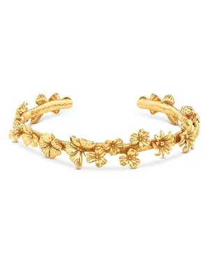 CAPUCINE DE WULF Meadow Flowers Petite Cuff Bracelet - Gold