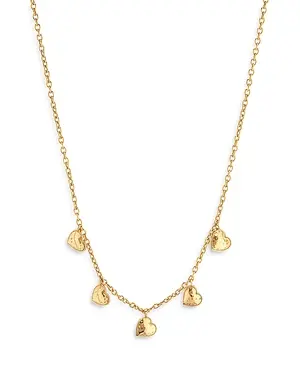 CAPUCINE DE WULF Love Heart Charm Necklace, 16 - Gold