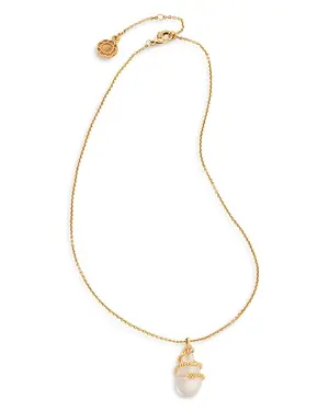 CAPUCINE DE WULF Lily Wrapped Quartz Pendant Necklace