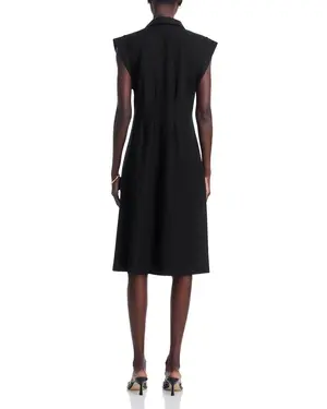 SINGLE THREAD Button Front Shirt Dress