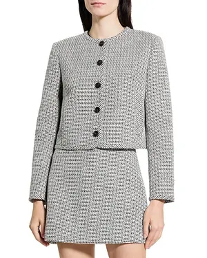 Theory Striped Tweed Jacket