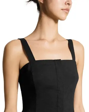 Theory Square Neck Midi Dress