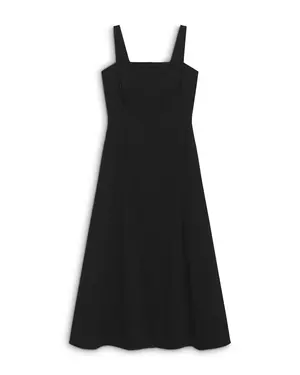 Theory Square Neck Midi Dress
