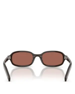 Prada Oval Sunglasses, 50mm - Brown