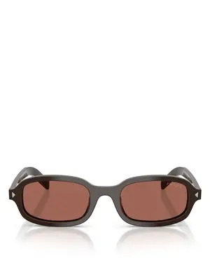 Prada Oval Sunglasses, 50mm - Brown