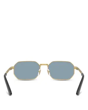 Versace Rectangular Sunglasses, 54mm