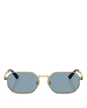 Versace Rectangular Sunglasses, 54mm