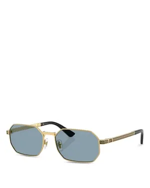 Versace Rectangular Sunglasses, 54mm