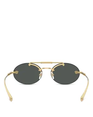 Versace Oval Sunglasses, 56mm