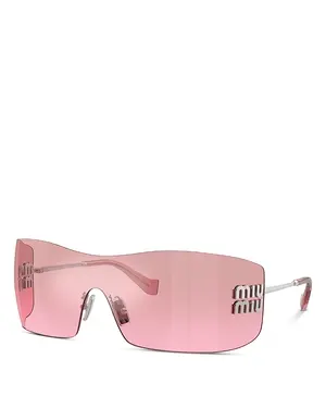 Miu Miu Rectangular Sunglasses 44mm Silver