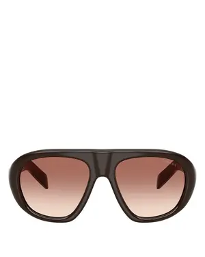 Prada Pr Aviator Sunglasses, 56mm