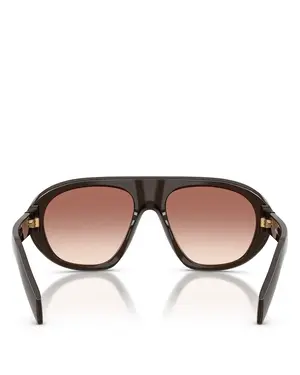 Prada Pr Aviator Sunglasses, 56mm