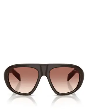 Prada Pr Aviator Sunglasses, 56mm
