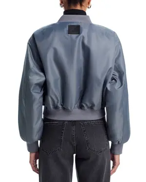 ANINE BING Leon Cropped Bomber Jacket