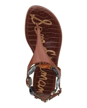 Sam Edelman Canna Sandals - Rich Cognac