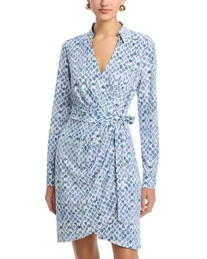 Tommy Bahama Carmela Coastal Sand Wrap Dress - French Blue
