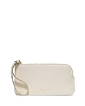 Kate Spade New York Zippy Smooth Wristlet - Cashew Milk