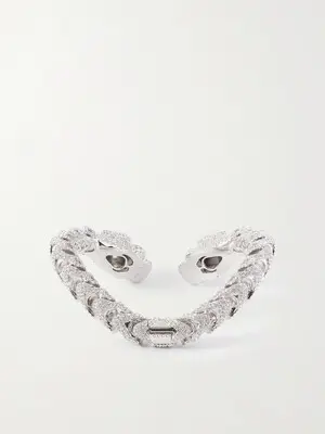 Gucci Dionysus -tone And Crystal Cuff - Silver
