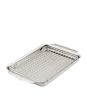 HESTAN Stainless Steel Baking Pan With Cooling Rack - Silver