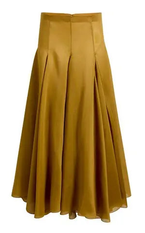 Khaite Coda Pleated Midi Skirt
