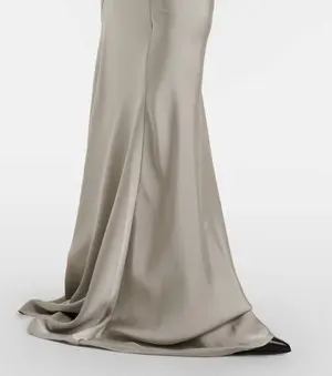 ENTIRE STUDIOS Off-shoulder Satin Gown