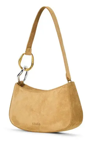 Staud Ollie Suede Shoulder Bag - Hazel