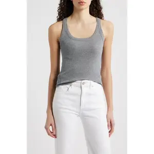 Rag & Bone The Essential Rib Tank - Heather Grey