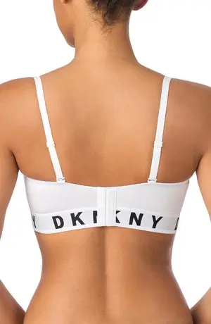 Dkny Cozy Removable Strap Wireless Bra - White