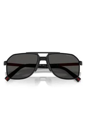 Prada 56mm Pilot Sunglasses