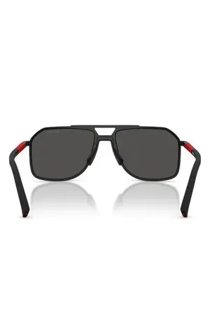 Prada 56mm Pilot Sunglasses