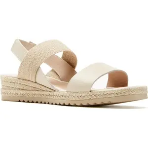 La Canadienne Rowena City Dry™ Waterproof Espadrille Sandal - Milk Pebble