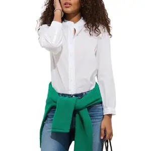 ALEX MILL Yves Ruffle Shirt - White
