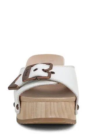 Dr. Scholl'S Original Rodeo Platform Slide Sandal - White