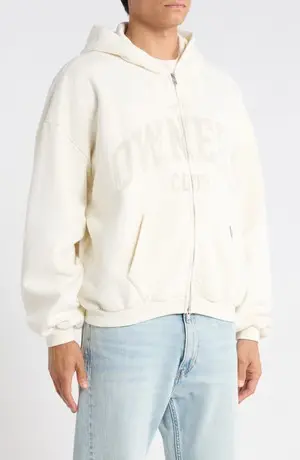 REPRESENT Owners Club Zip Hoodie - Chalk