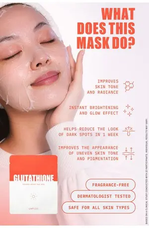 LAPCOS Glutathione Radiance Rescue Sheet Mask