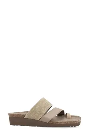 Naot Sia Toe Loop Sandal - Beige/beige Elastic