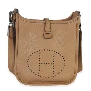 Hermès Chai Clemence Evelyne 16 Tpm Phw - Brown