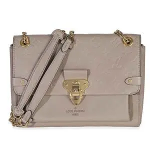 LOUIS VUITTON Tourterelle Monogram Empreinte Vavin Pm - Gray