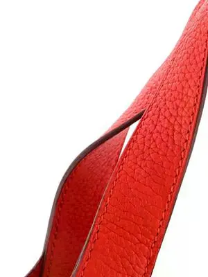 Hermès Picotin Lock Clemence Pm Bucket Bag - Red