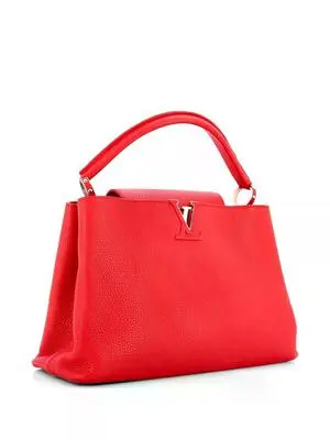 LOUIS VUITTON Capucines Mm Satchel - Red