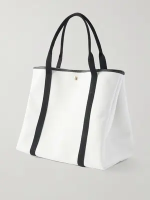 Rue De Verneuil Traversée Large Canvas Tote - White