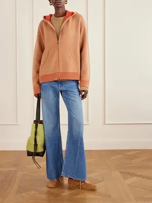 THE ELDER STATESMAN Canyon Cashmere Zip-up Hoodie