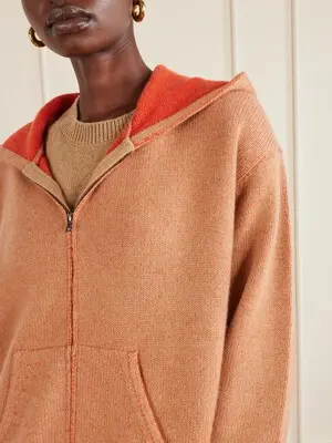 THE ELDER STATESMAN Canyon Cashmere Zip-up Hoodie