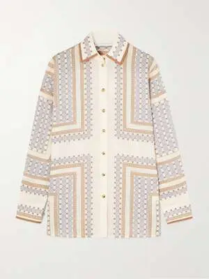 Zimmermann Printed Ramie Shirt