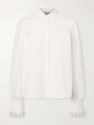 Valentino Garavani Cotton-poplin Shirt - White