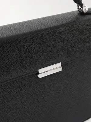 TOTEME Clip Textured-leather Shoulder Bag