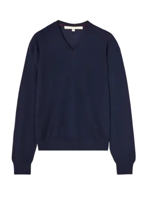 RÙADH Oscar Embroidered Merino Wool Sweater - Blue