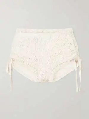 Isabel Marant Crocheted Cotton Shorts