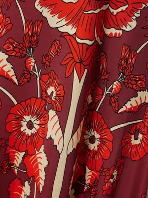 Johanna Ortiz Sendero De Astromelias Floral-print Maxi Dress